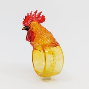 Rooster Ring- 3D Printed Rooster Ring- 3D Rooster - Etsy