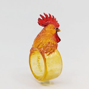 Rooster Ring- 3D Printed Rooster Ring- 3D Rooster - Etsy