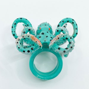 Octopus Ring- 3D Octopus- 3D Ring - Etsy