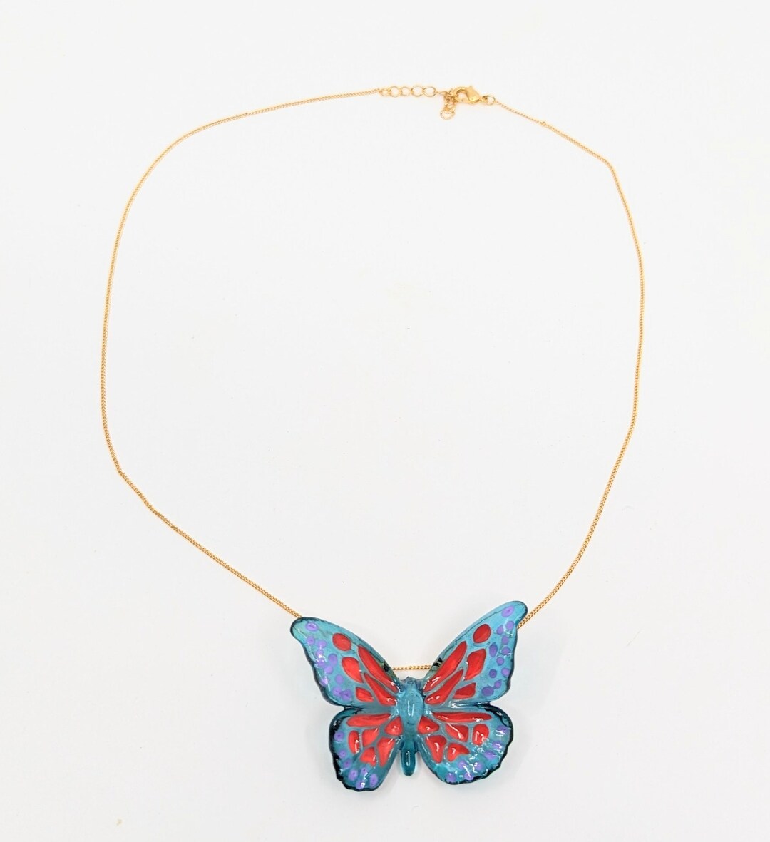 Dancing Butterfly Necklace - 3D Butterfly Necklace - Etsy