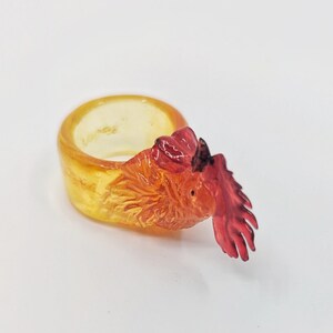 Rooster Ring- 3D Printed Rooster Ring- 3D Rooster - Etsy