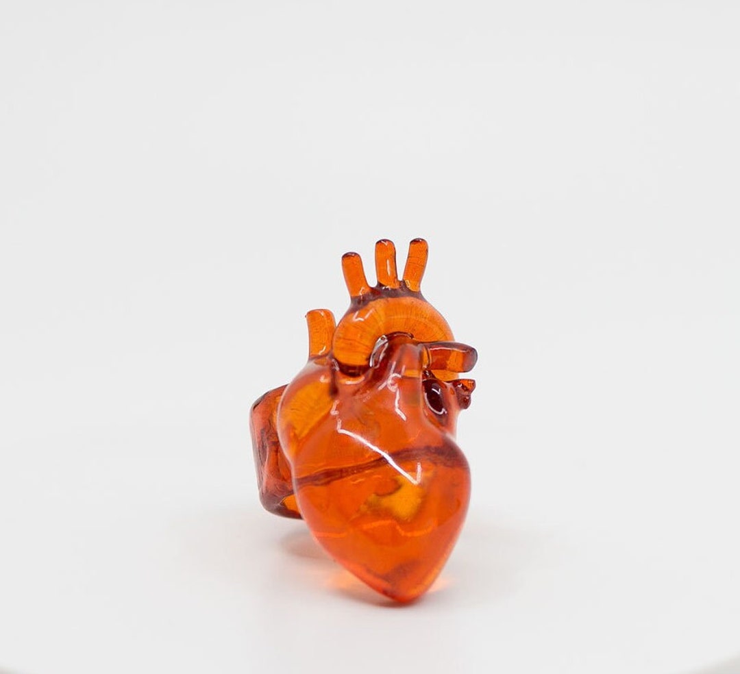 Anatomical Heart Ring- Ring- Anatomical Heart- 3D Print Ring- 3D Print ...