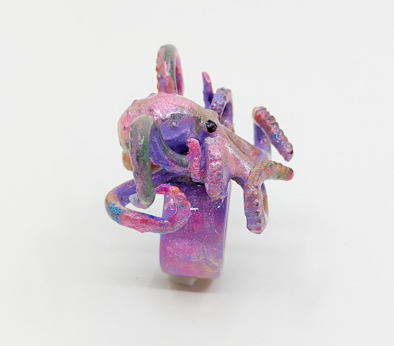 Octopus Ring - 3d Octopus Ring - 3d Ring - Etsy