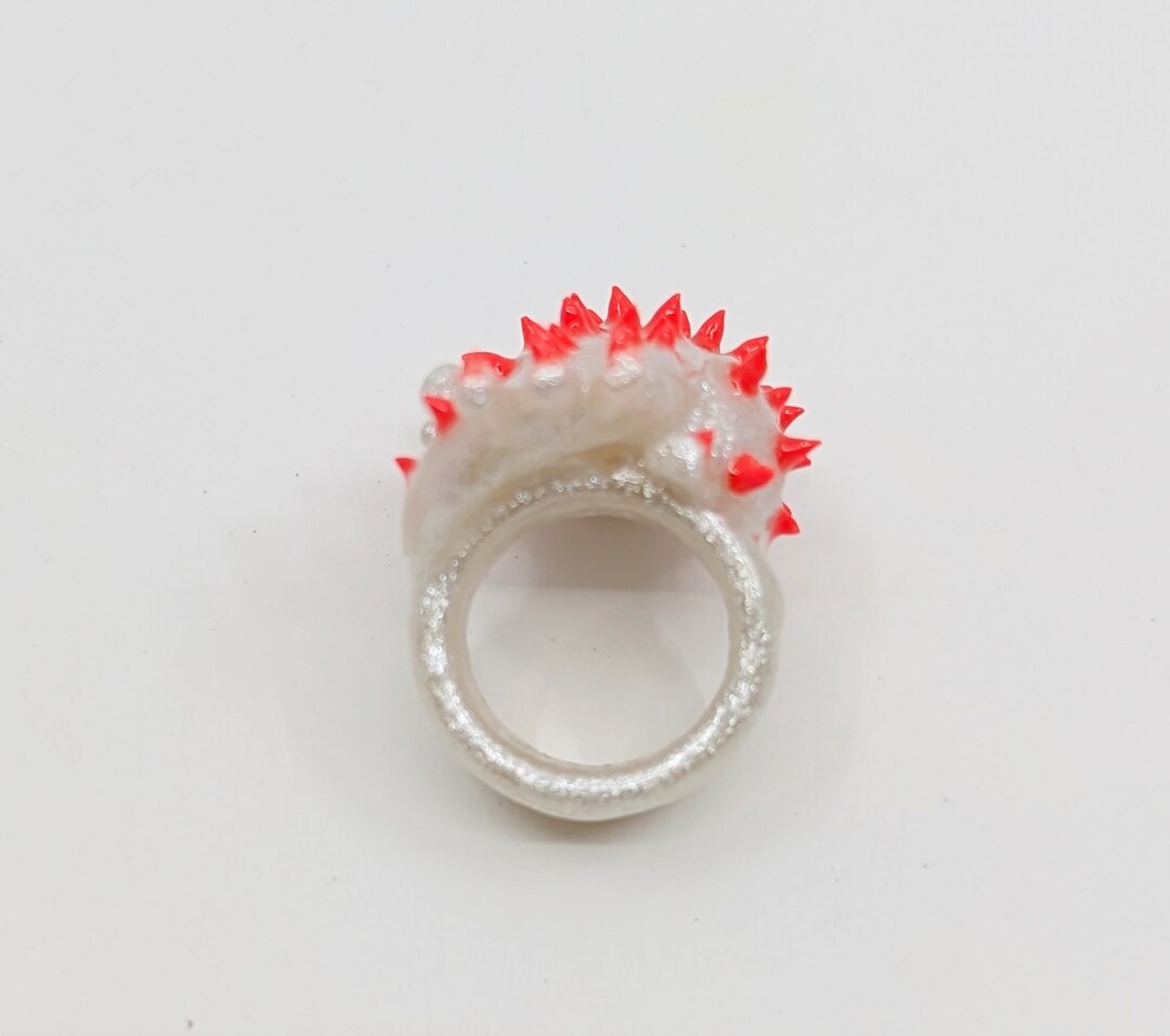 Spiky Ring- 3D Spiky Heart - Etsy