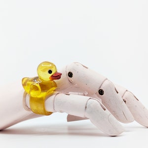 Yellow Ducky Ring -3d Duck Ring - Etsy Australia