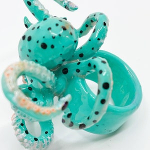 Octopus Ring- 3D Octopus- 3D Ring - Etsy