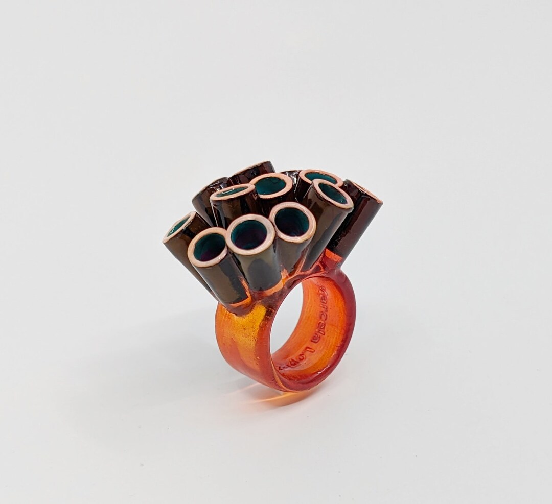 Tubes Ring- 3D Print Ring- Art Ring - Etsy