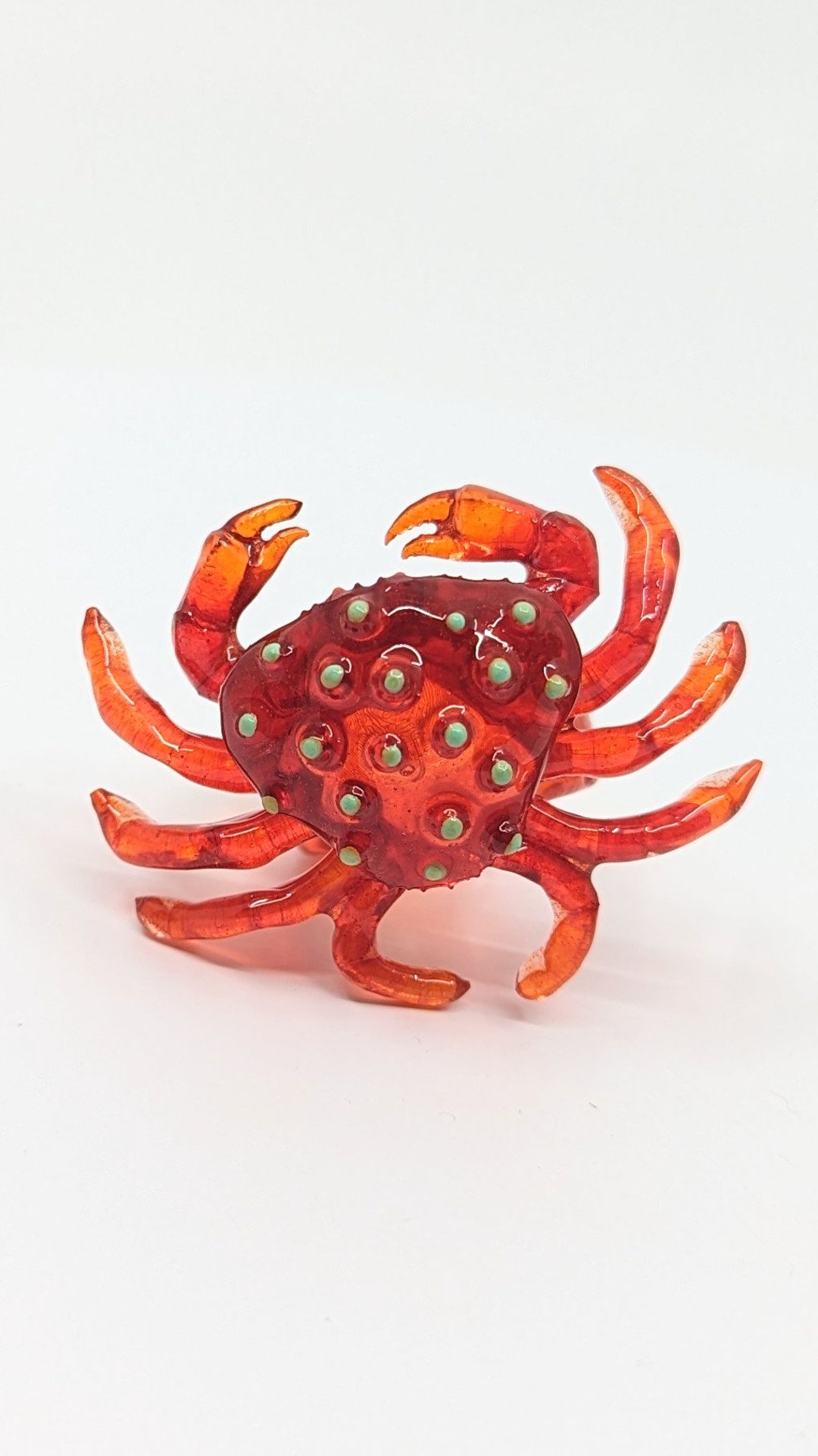 Red Crab Ring - 3D Crab Ring - Etsy