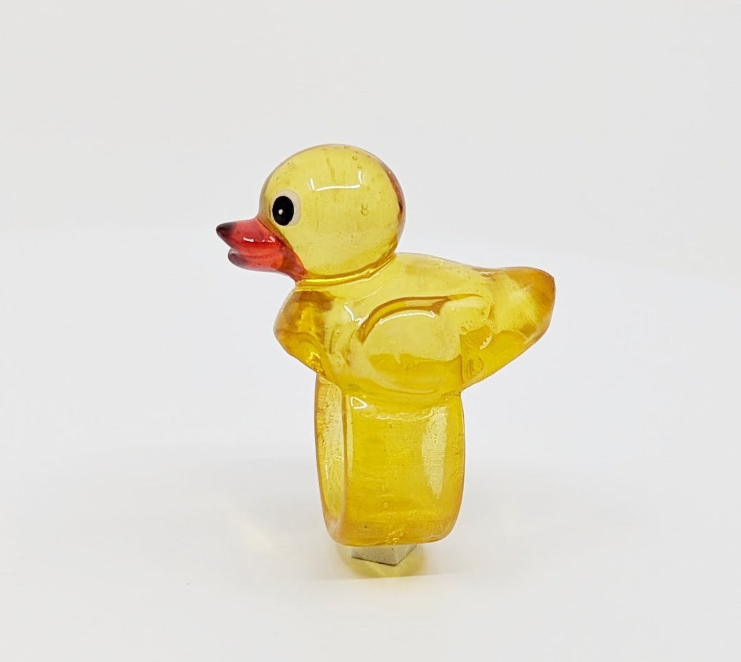 Yellow Ducky Ring -3d Duck Ring - Etsy