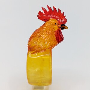 Rooster Ring- 3D Printed Rooster Ring- 3D Rooster - Etsy
