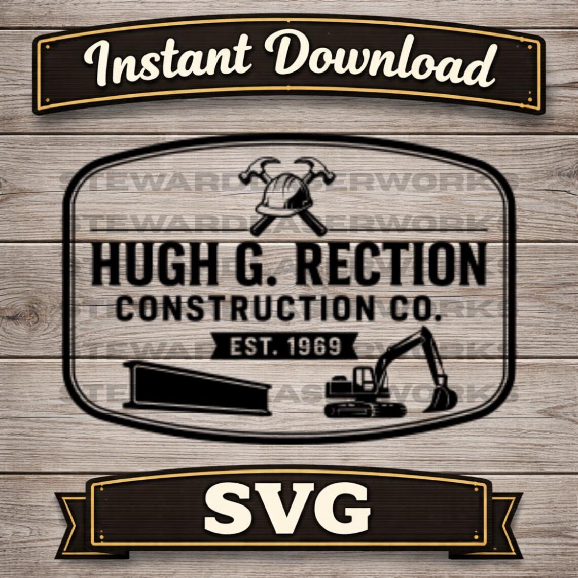 Hugh G. Rection SVG File: Hat Patch Design (digital Download) - Etsy