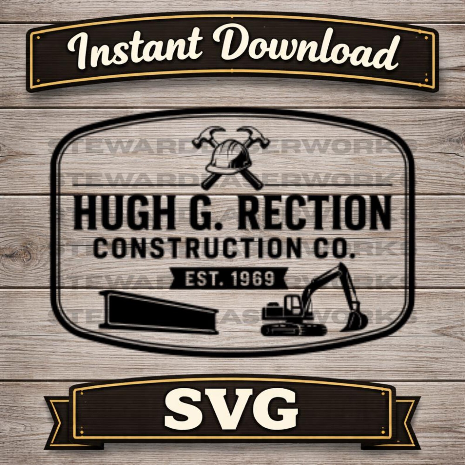 Hugh G. Rection SVG File: Hat Patch Design (digital Download) - Etsy