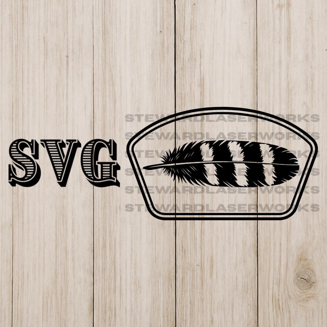 Turkey Feather SVG File: Hat Patch Design (digital Download) - Etsy