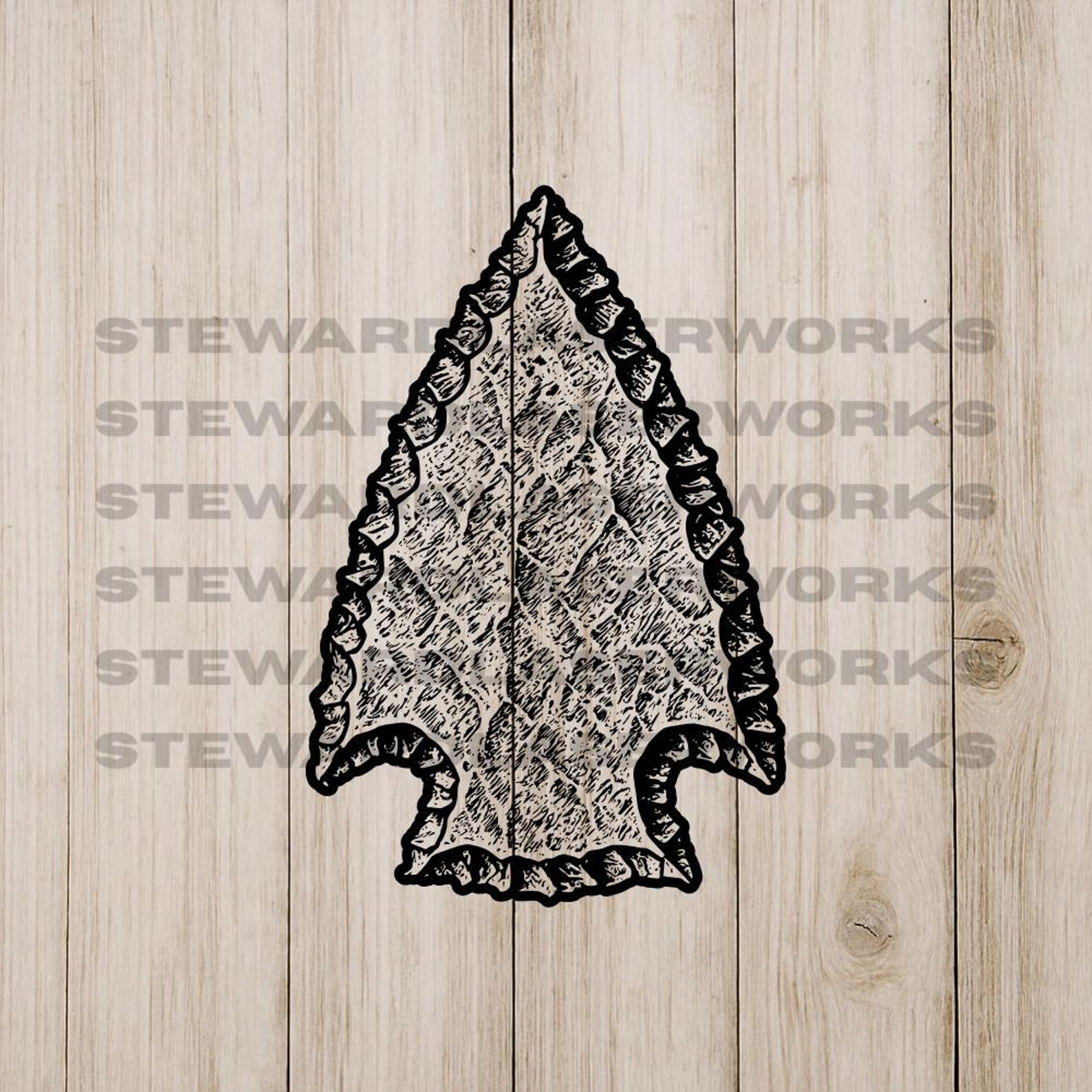 Stone Arrowhead SVG File: Hat Patch Design (digital Download) - Etsy