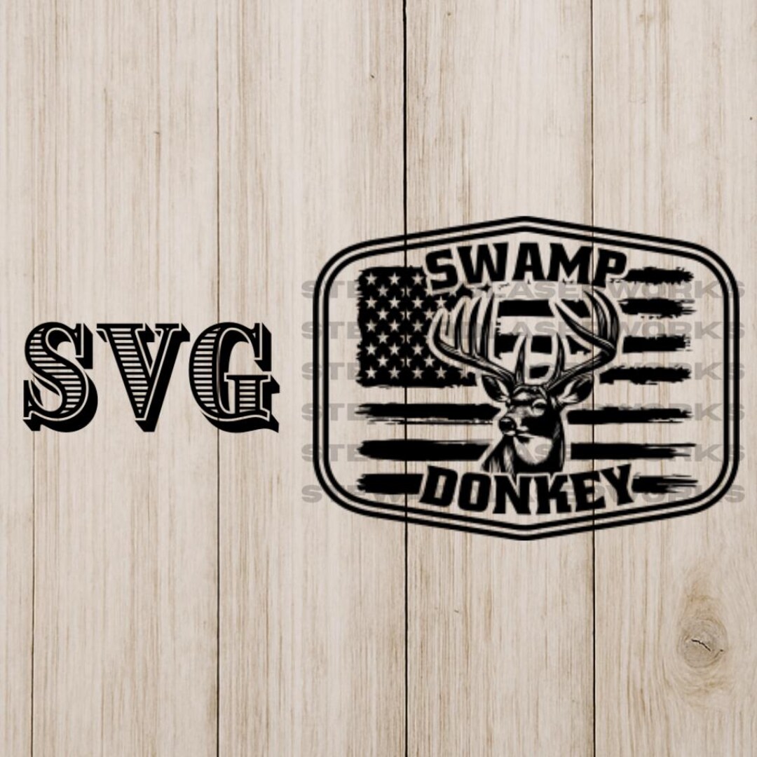 Swamp Donkey SVG Digital File Hat Patch Design *not a Physical Item* - Etsy