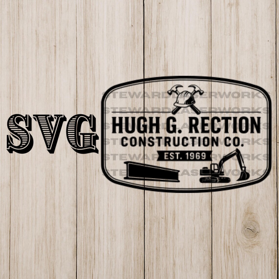 Hugh G. Rection SVG File: Hat Patch Design (digital Download) - Etsy