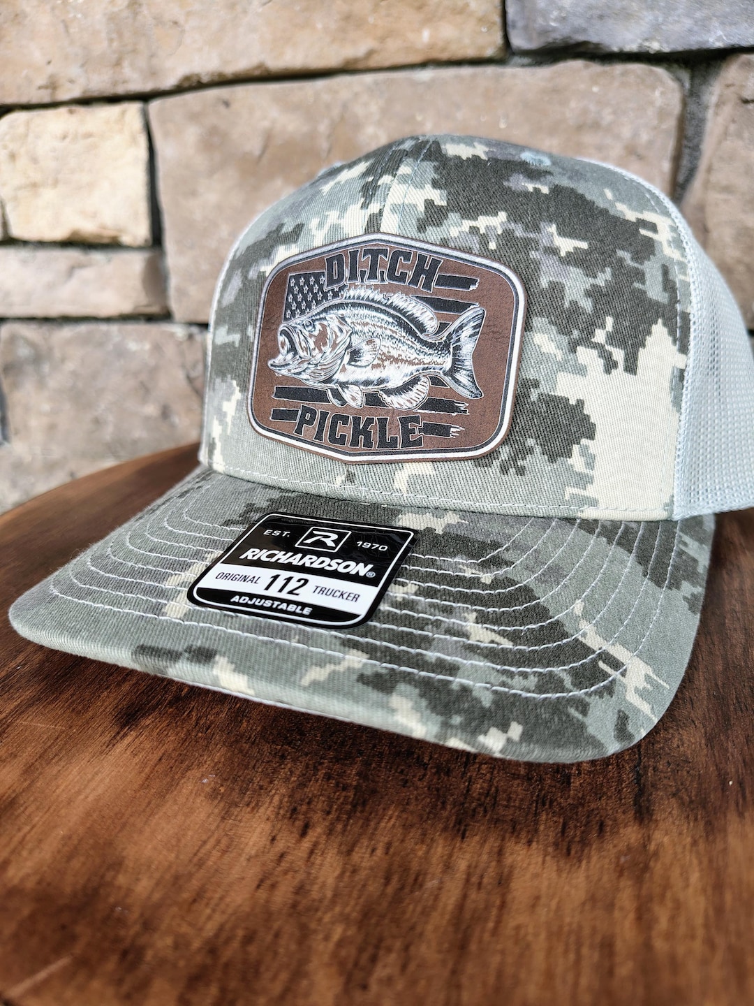 Ditch Pickle Bass Fishing Hat, Richardson 112 Trucker Cap - Etsy