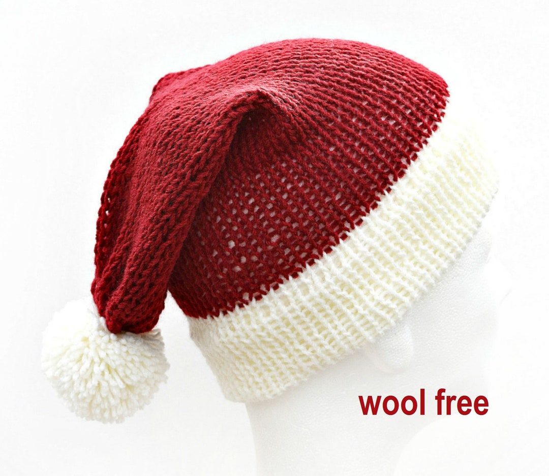 Santa Hat Christmas Hat Knit Santa Hat Santa Claus Hat Santa Claus ...