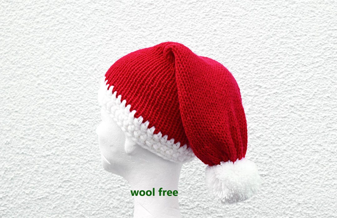 Christmas Hat Knit Santa Hat Santa Claus Hat Santa Claus Costume ...