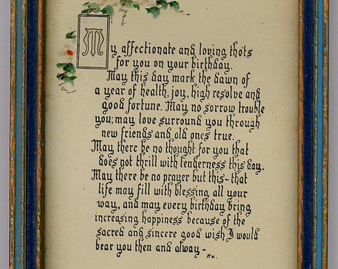 Vintage Buzza Framed Motto Poem Somebody Cares by Edgar A. Guest - Etsy