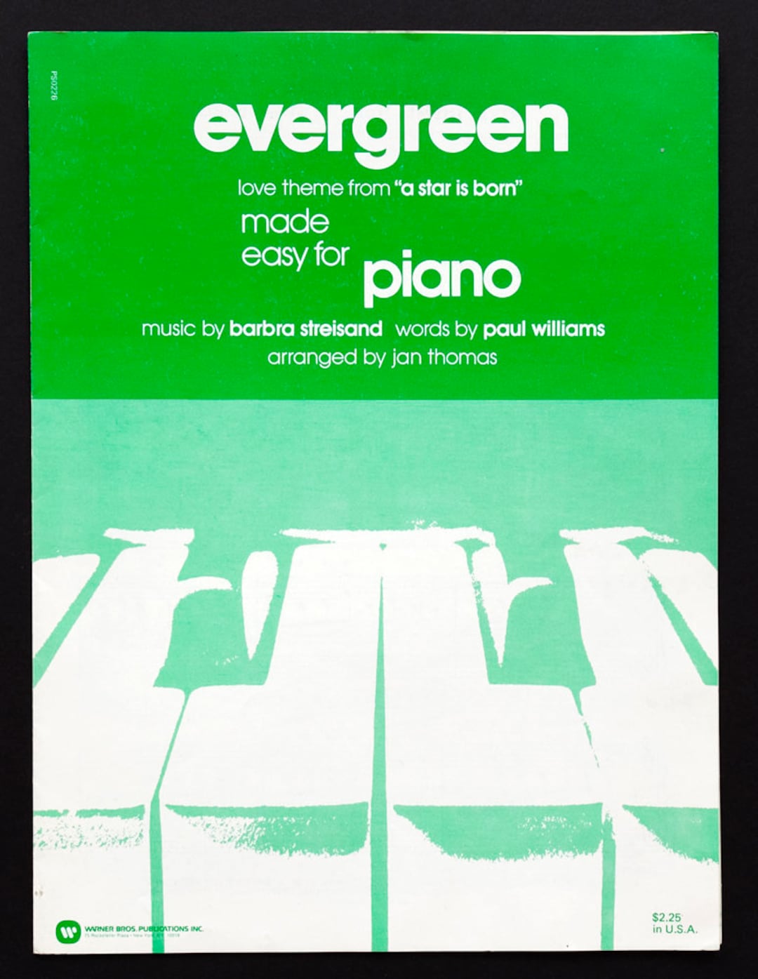 Evergreen - Piano Sheet Music - Love Theme From "a Star is Born ...