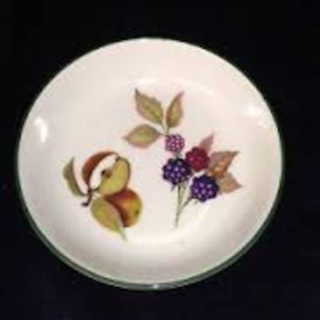 Royal Worcester Evesham Gold 1970s - 5-1/8" Wine Coaster W Gold Rim ...