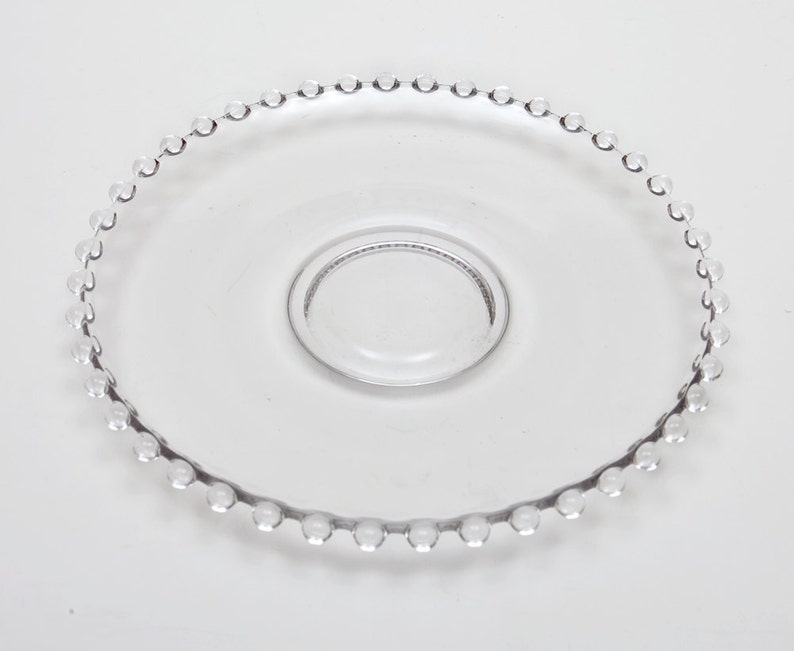 Art Deco Candlewick Glass Crystal Salad / Dessert Dish - Featuring ...