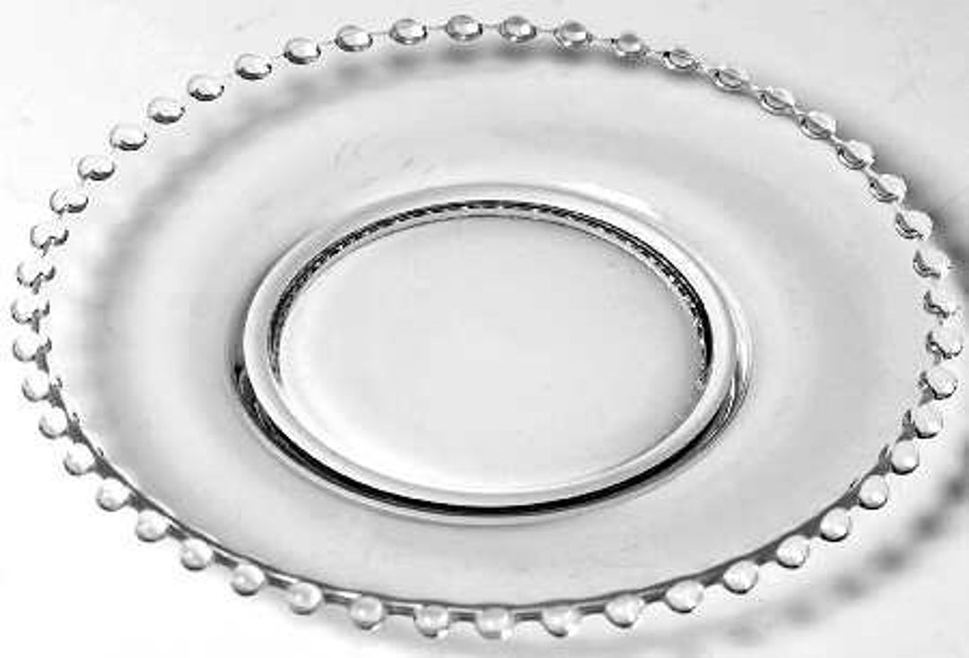 Art Deco Candlewick Glass Crystal Salad / Dessert Dish - Featuring ...