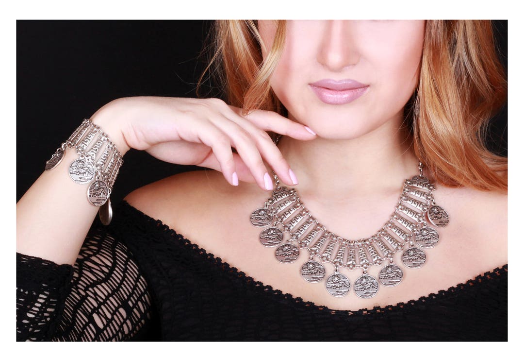 Armenian Mountain Statement Jewelry Set - Ararat Sis Masis Symbolic ...