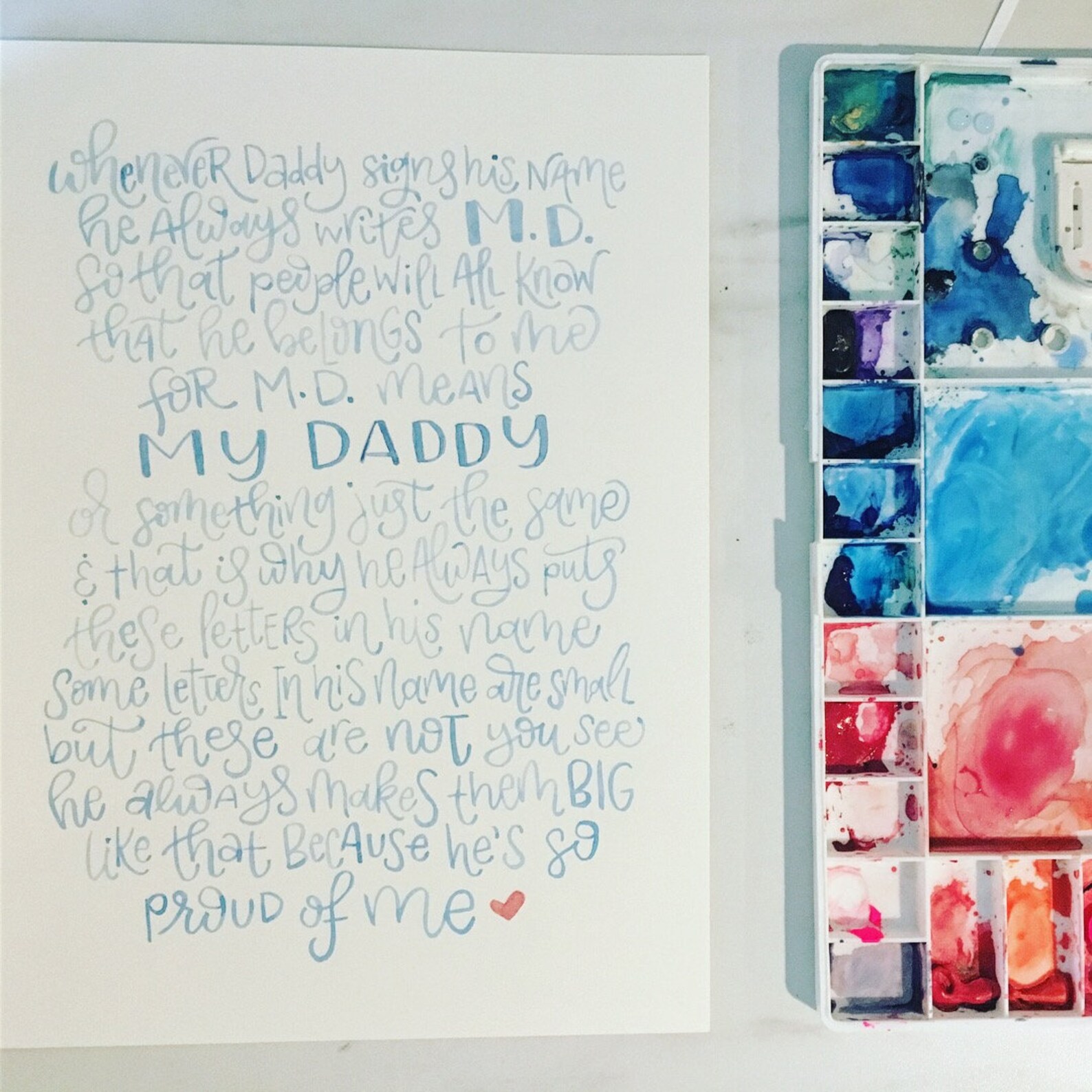 My Daddy MD Poem - DIGITAL DOWNLOAD - Medicine Doctor Dad Father ...