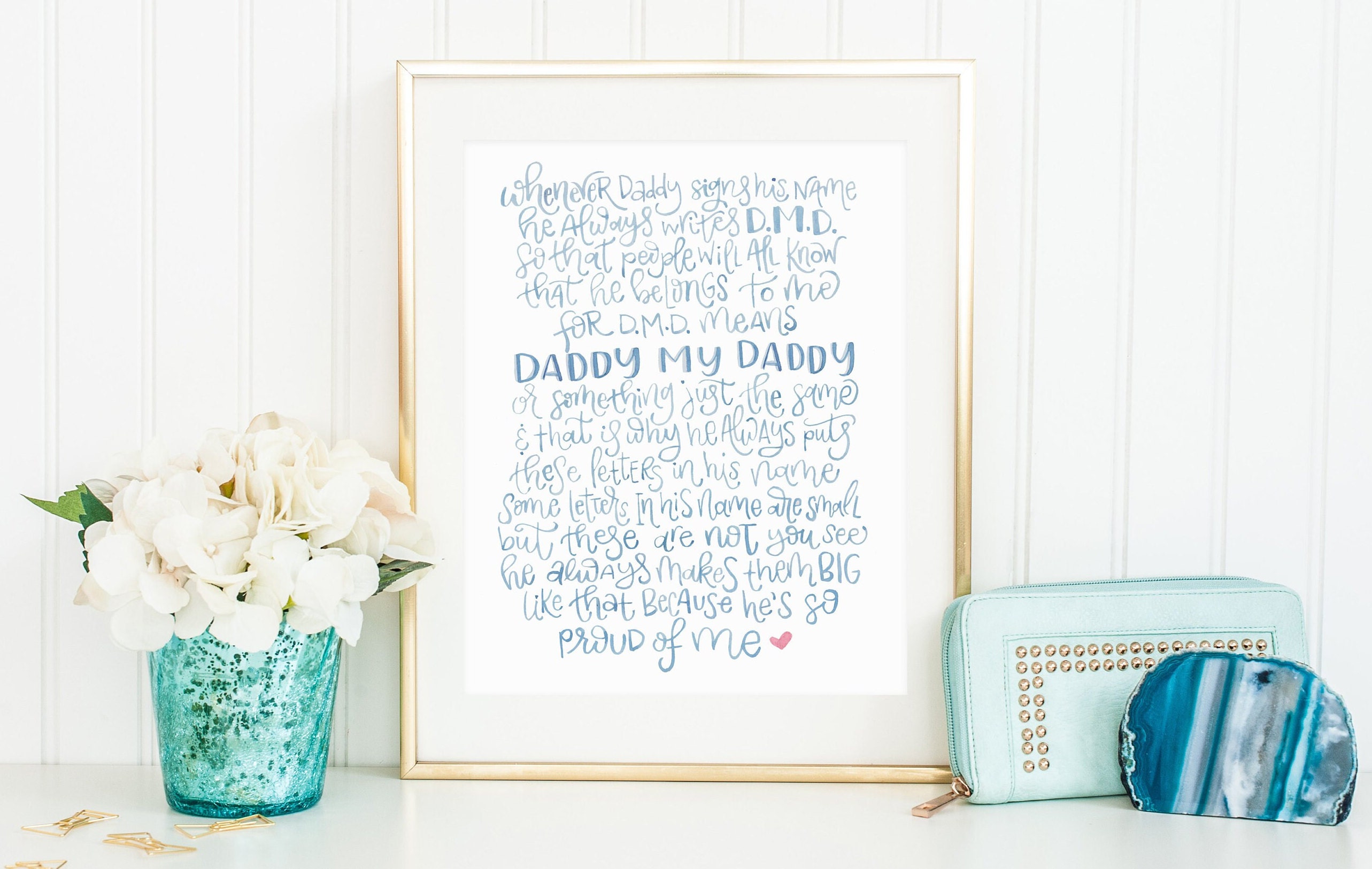 Daddy My Daddy DMD Poem - DIGITAL DOWNLOAD - Dental Dentist Medicine ...