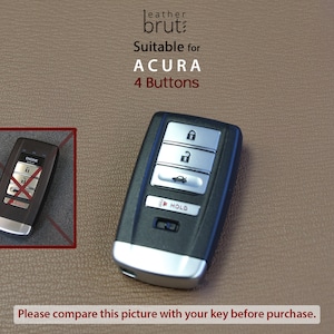 Acura Series [1] Key Fob Cover Leather Case - Rlx Ilx Tlx Tsx Mdx Rdx ...