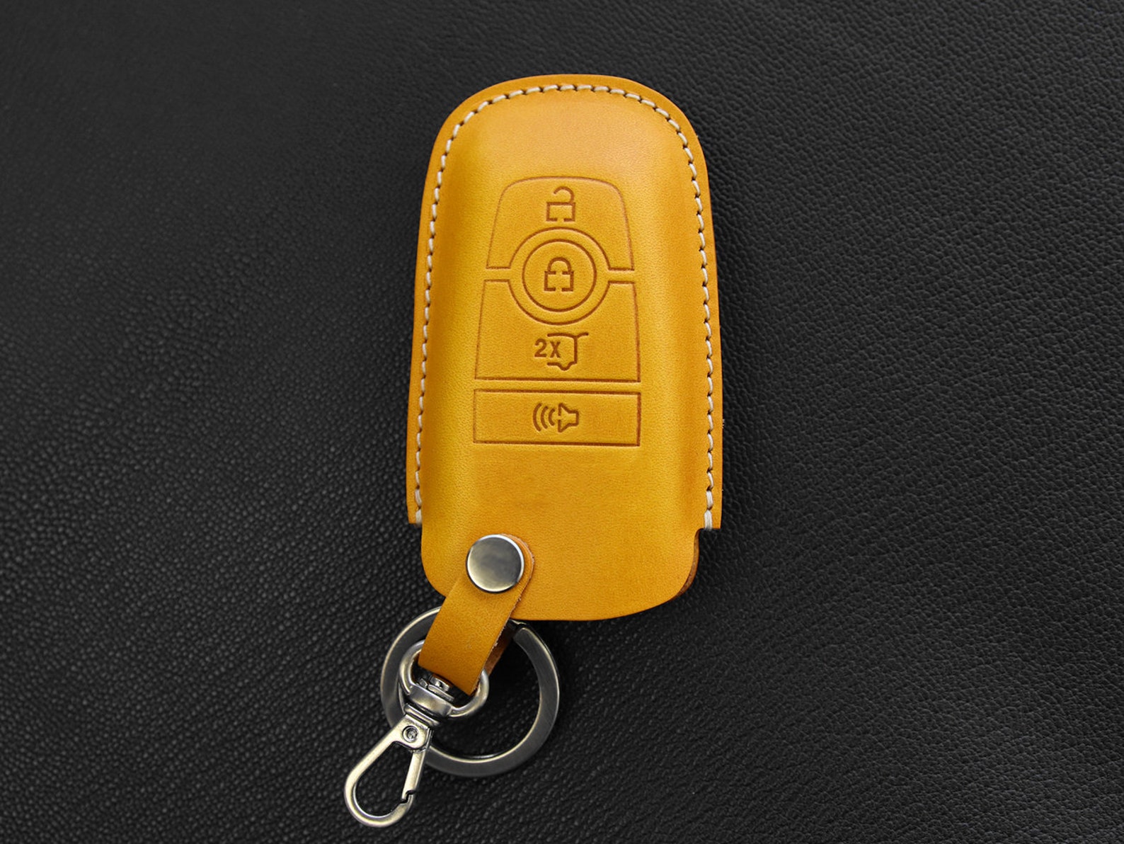 Ford Series [02] Key Case Leather Key Fob Cover - Bronco Fusion Edge ...