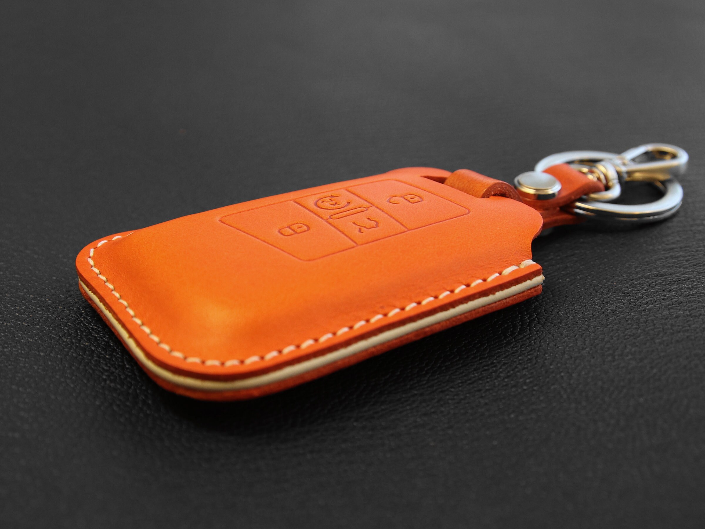 Volkswagen Series Key Fob Leather Case Italian Veg Cowhide Leather Eco ...