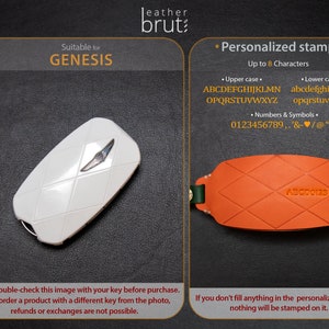 Genesis Series [03] Leather Key Fob Cover - Premium Italian Veg-tanned ...