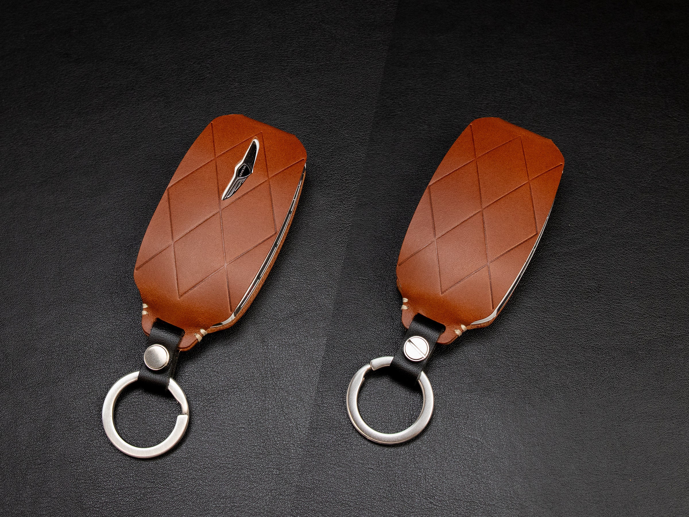 Genesis Series [03] Leather Key Fob Cover - Premium Italian Veg-tanned ...