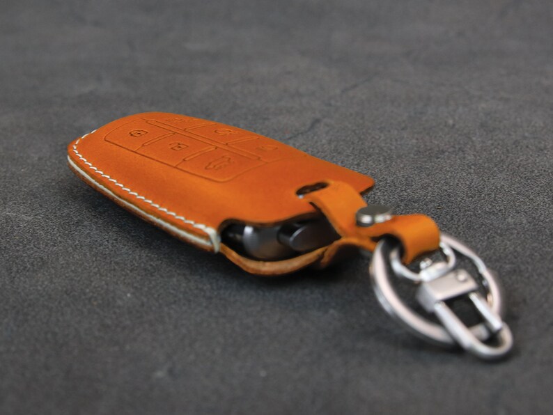Genesis Series [02] Leather Key Fob Cover - Keyless Remote Car Key Case ...