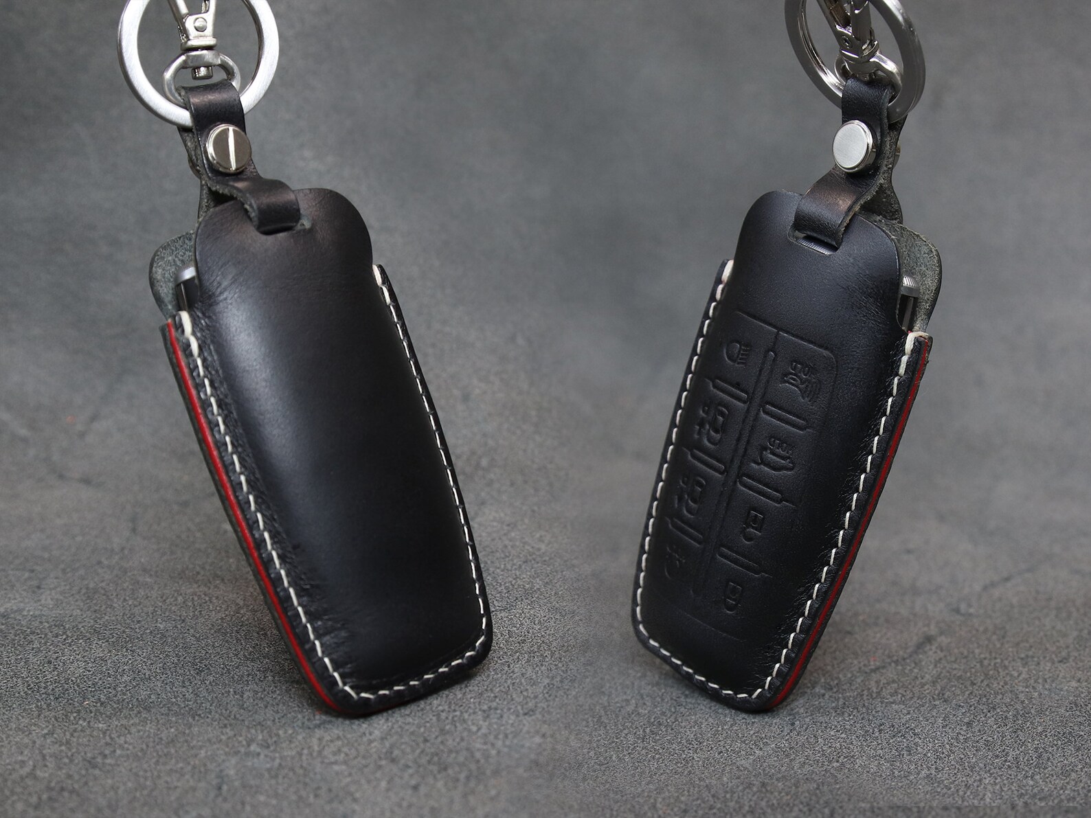 Genesis Series [02] Leather Key Fob Cover - Keyless Remote Car Key Case ...