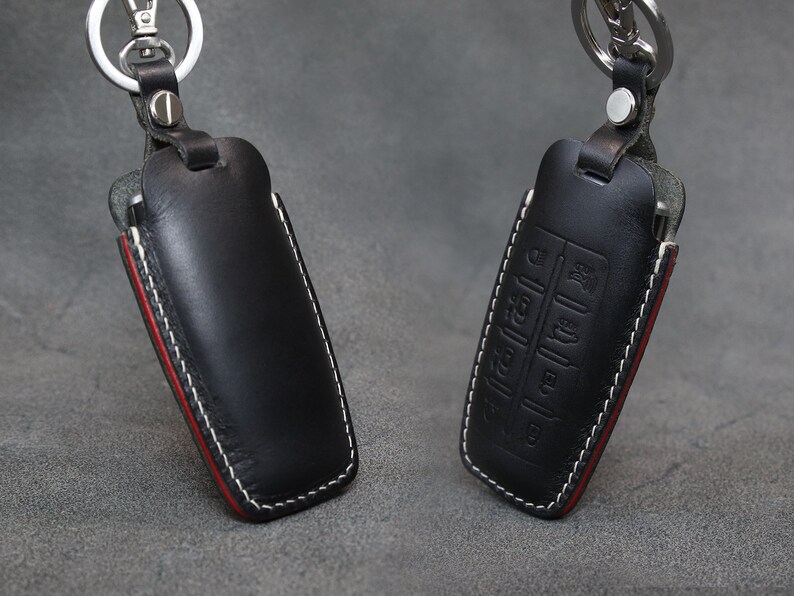 Genesis Series [02] Leather Key Fob Cover - Keyless Remote Car Key Case ...