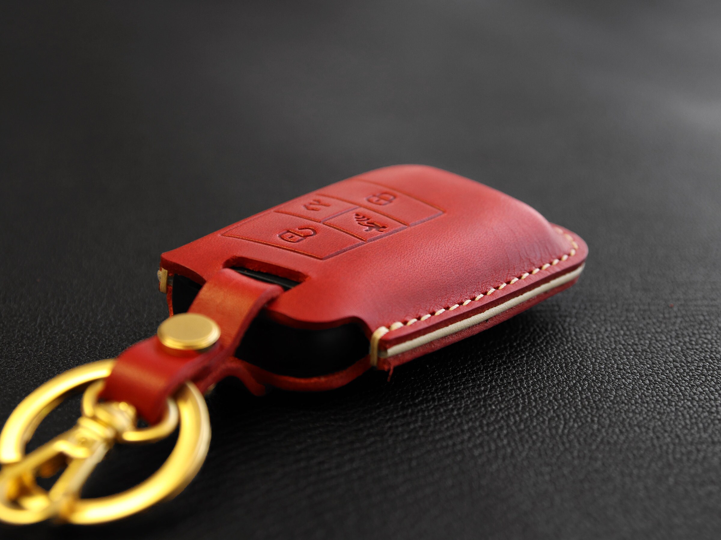Volkswagen Series [2-3B/4B] Leather Key Case VW GOLF Passat Tiguan ...