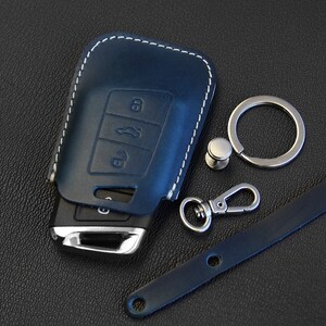 Volkswagen [2A-3] Leather Key Fob Cover for VW - Tiguan, Passat, Jetta ...