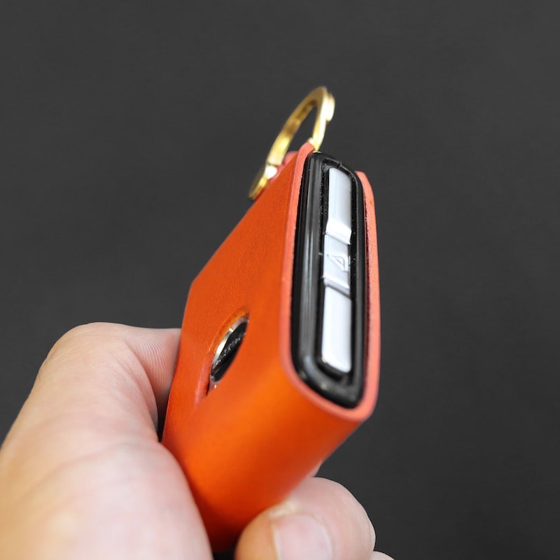 Leather Key Case Volvo - Etsy