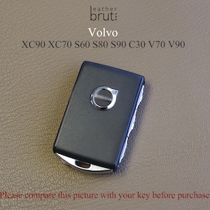 Volvo Series Leather Key Cover - XC40 XC60 XC90 XC70 S60 S80 S90 C30 ...