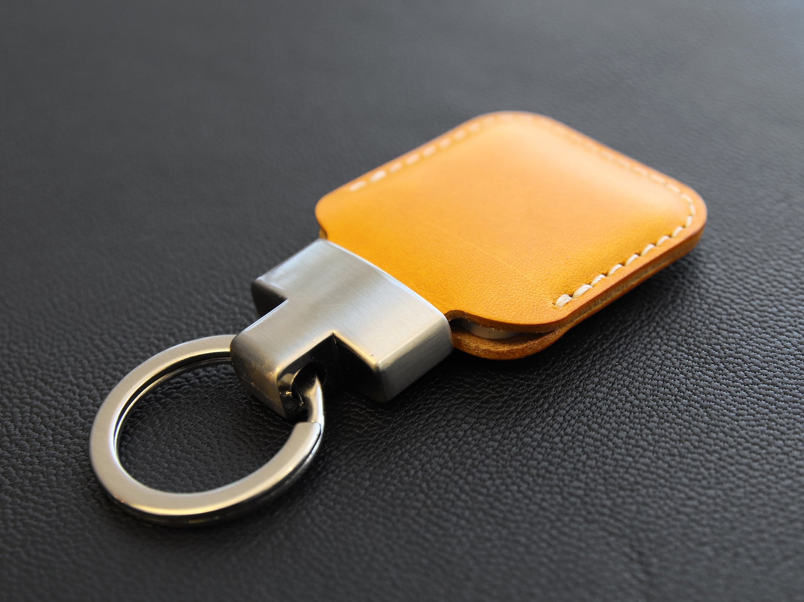 Leather Case for Tile Mate Key Chain Case Leather Cover- Italian Veg ...