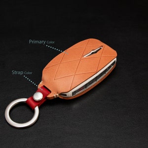 Genesis Series [03] Leather Key Fob Cover - Premium Italian Veg-tanned ...