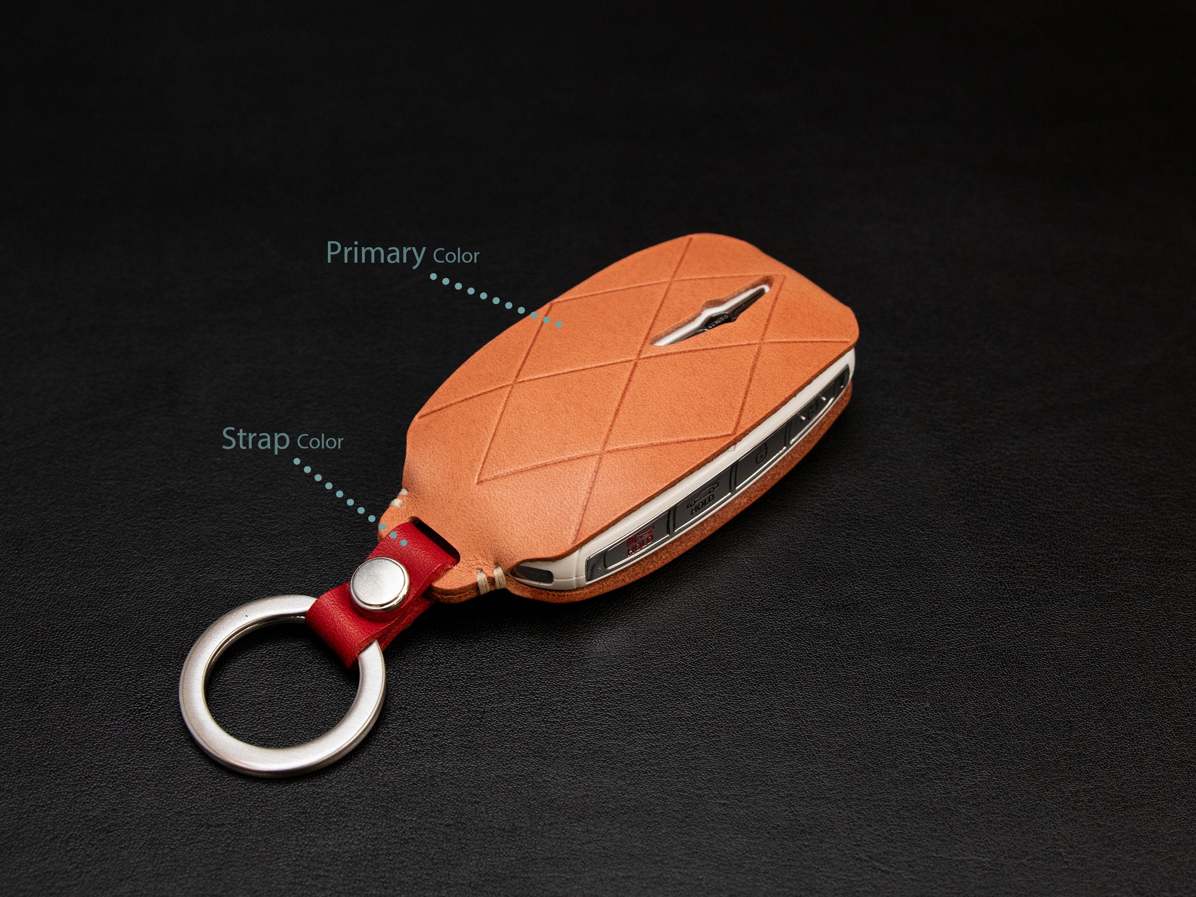 Genesis Series [03] Leather Key Fob Cover - Premium Italian Veg-tanned ...