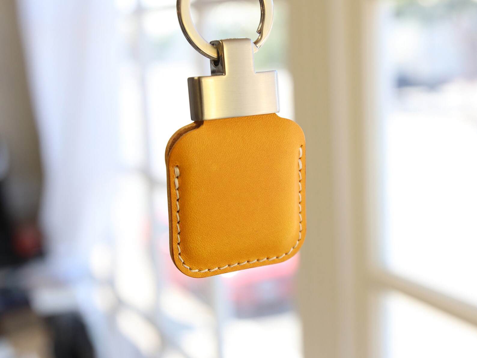 Leather Case for Tile Mate Key Chain Case Leather Cover- Italian Veg ...