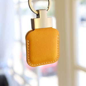 Leather Case for Tile Mate Key Chain Case Leather Cover- Italian Veg ...