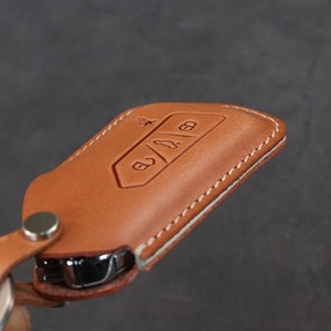 Volkswagen Series [3-4] Leather Key Fob Cover - VW Golf 8 MK8 ID3 ID4 ...