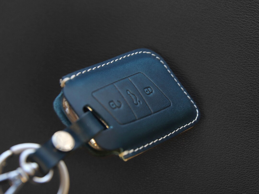 Volkswagen [2A-3] Leather Key Fob Cover for VW - Tiguan, Passat, Jetta ...